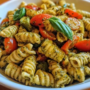 Easy Pesto Pasta With Veggies: Delicious, Vibrant Flavor
